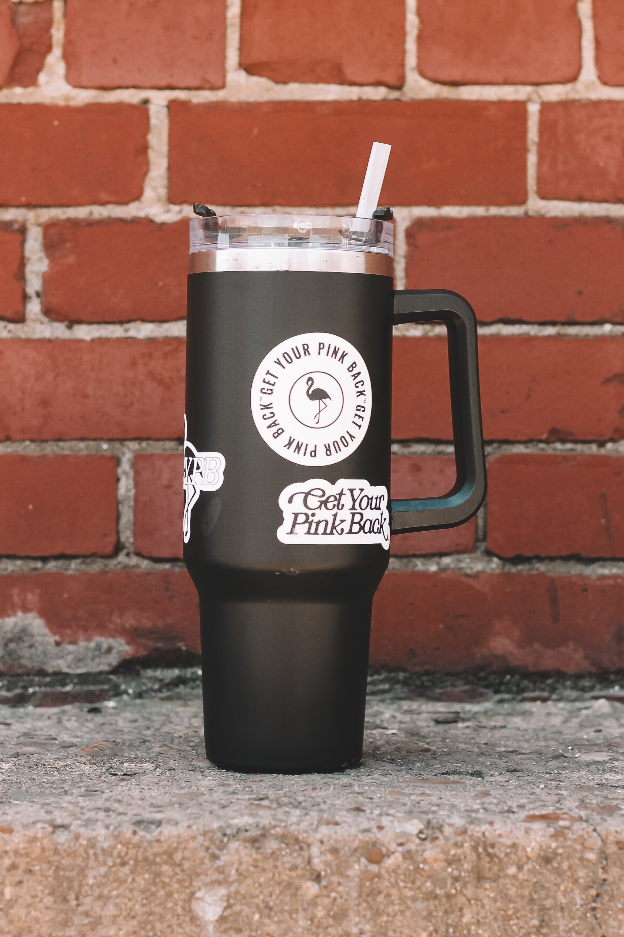 Get Your Pink Back Tumbler & Sticker Combo